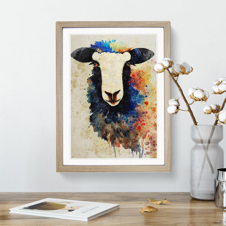 Brambly Cottage XV1022-5184X Sheep No.5 - Picture Frame Painting ...