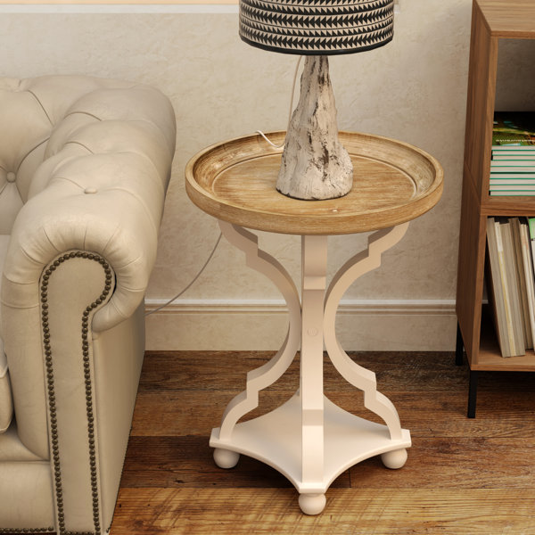 One Allium Way® Kiel Rustic Farmhouse Cottage Core Accent End Table ...