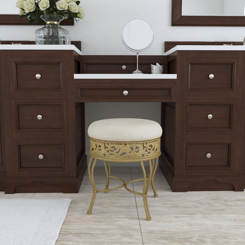 Astoria Grand Kaye Metal Accent Stool & Reviews | Wayfair