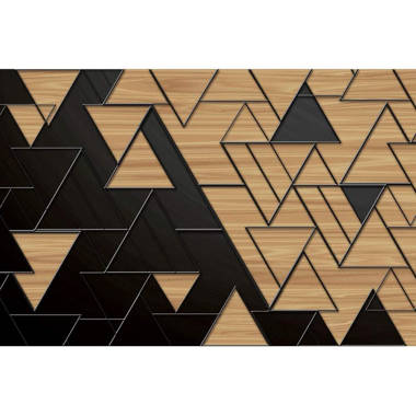 Everly Quinn Arean Peel & Stick Geometric Shapes Wallpaper | Wayfair