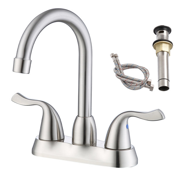 YZZY Centerset Faucet 2-handle Bathroom Faucet with Drain Assembly ...