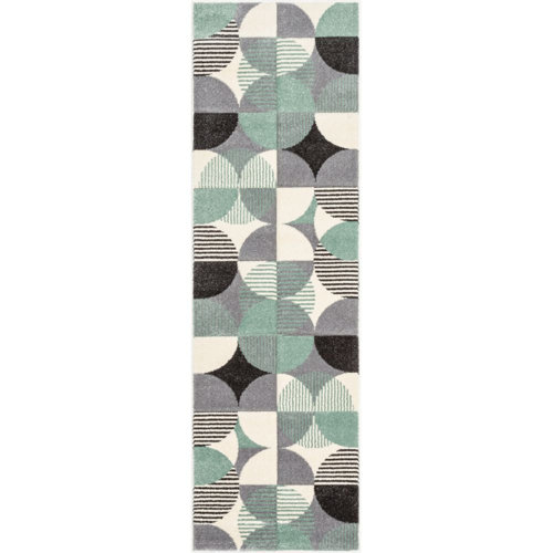 Well Woven Geometric Green/Yellow Area Rug & Reviews | Wayfair