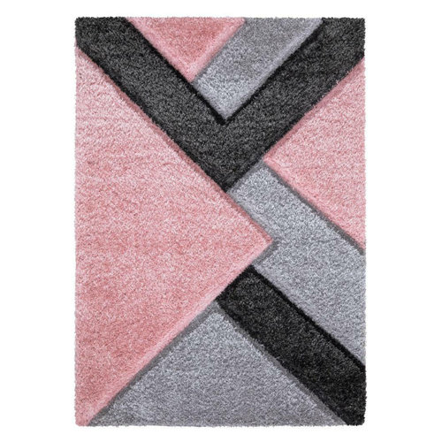 Ebern Designs Modern Large Shaggy NOVA Rugs Hallway Runner Living Room ...