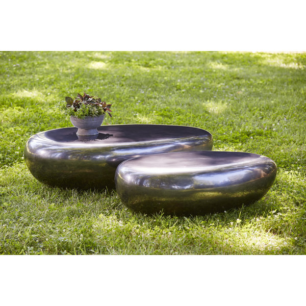 Phillips Collection River Stone Outdoor Coffee Table & Reviews | Wayfair
