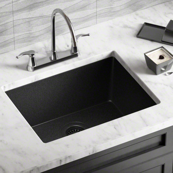 White-undermount-granite-sink | Wayfair