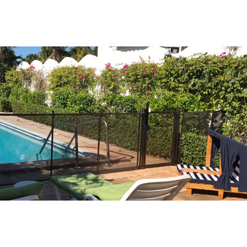PoolfenceDIY Wide Pool Fence DIY Flat Top Vinyl Gate & Reviews | Wayfair