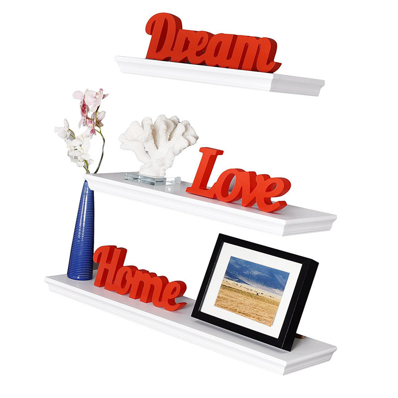 Alcott Hill® Floating Shelf with Adjustable Shelves & Reviews | Wayfair