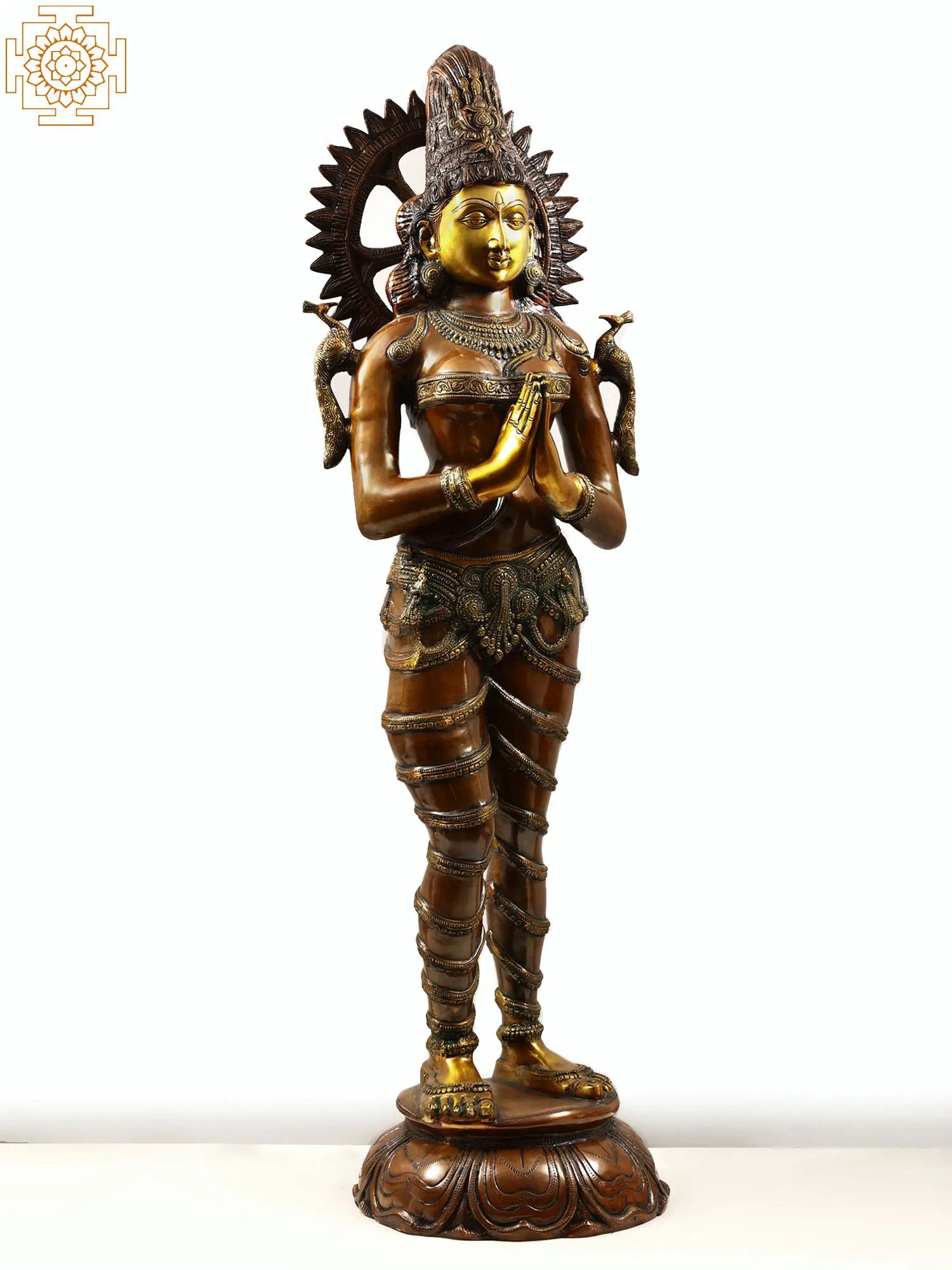 Exotic India Welcome Lady Statue | Wayfair