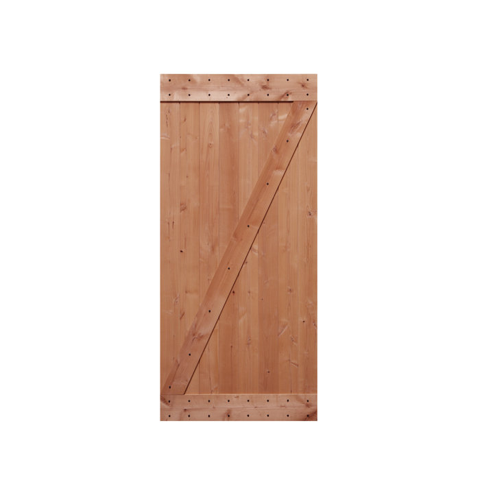 Lubann Paneled Wood and Unfinished American Barn Door without ...