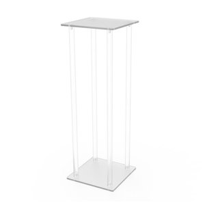 Latitude Run® Kammeron Tall Clear Acrylic Riser Transparent Plexiglass ...