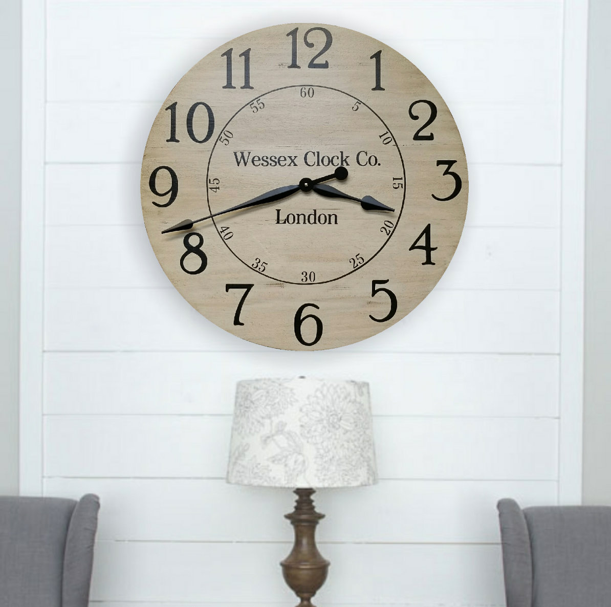 Gracie Oaks Creston Wood Wall Clock | Wayfair