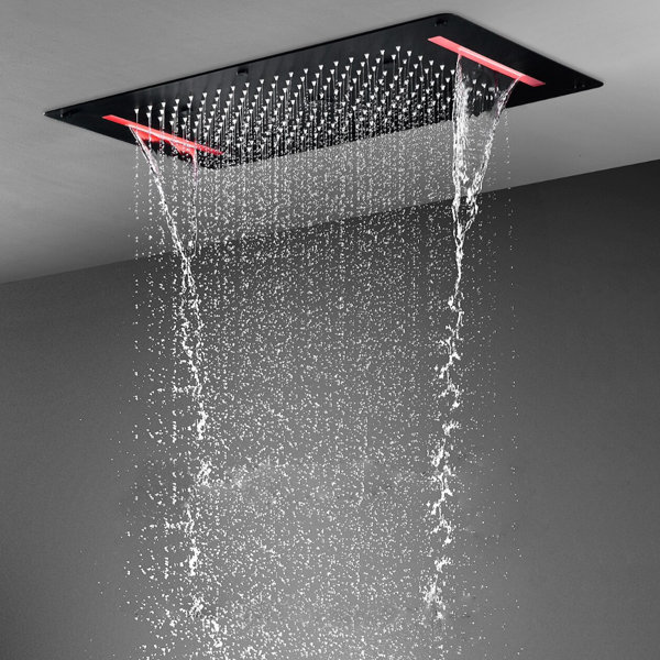 FontanaShowers Vercelli Luxury 6 Functions LED Shower System & Jetted ...