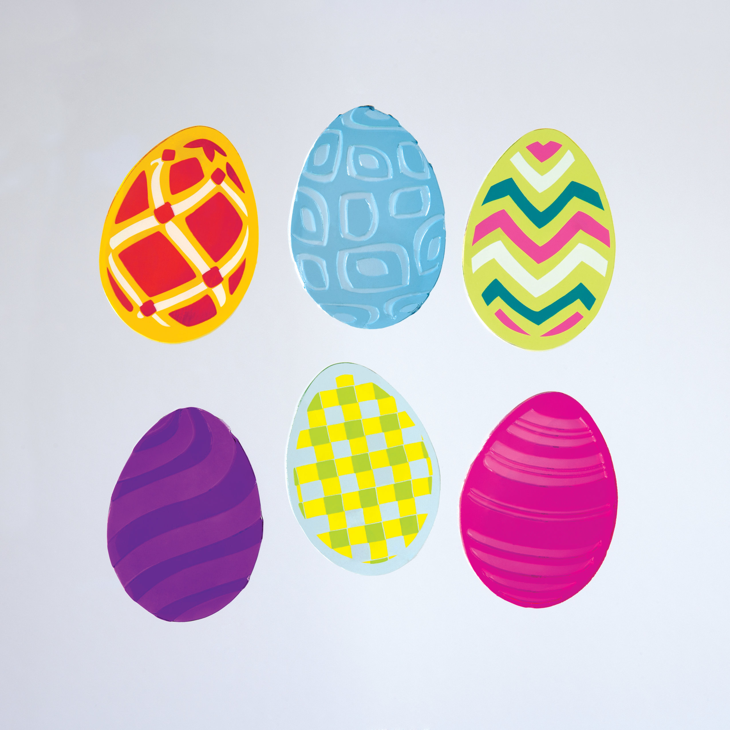 The Holiday Aisle® Collinsburg Large Pretty Eggs Window Decal | Wayfair