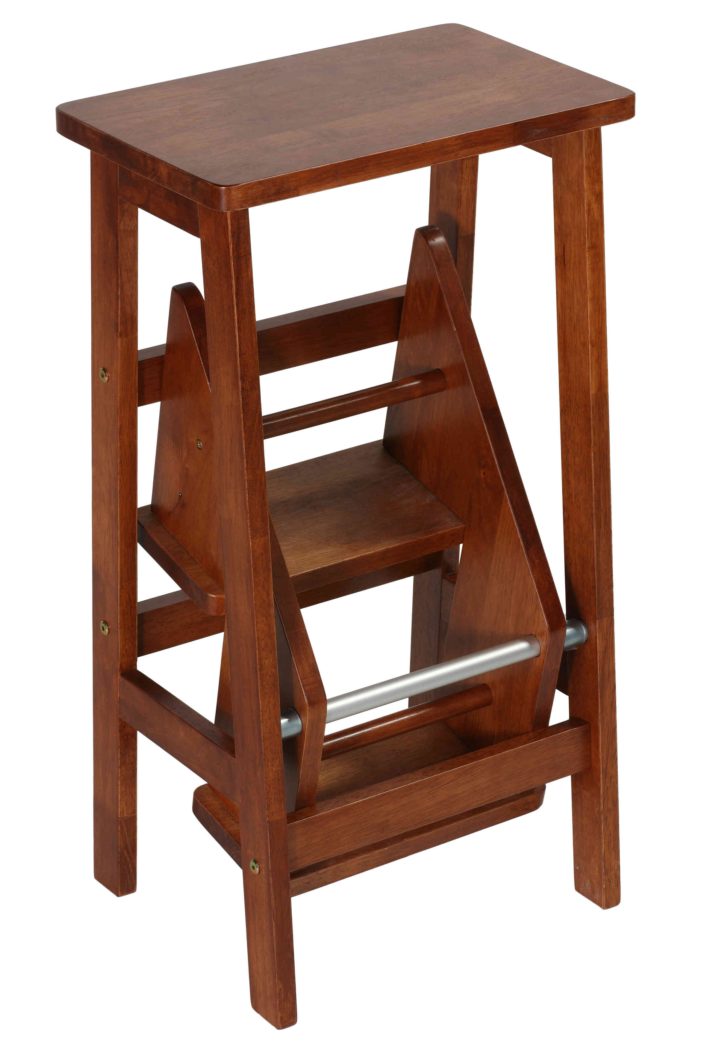 Millwood Pines Corlyn 2 - Step Wood Folding Step Stool & Reviews | Wayfair