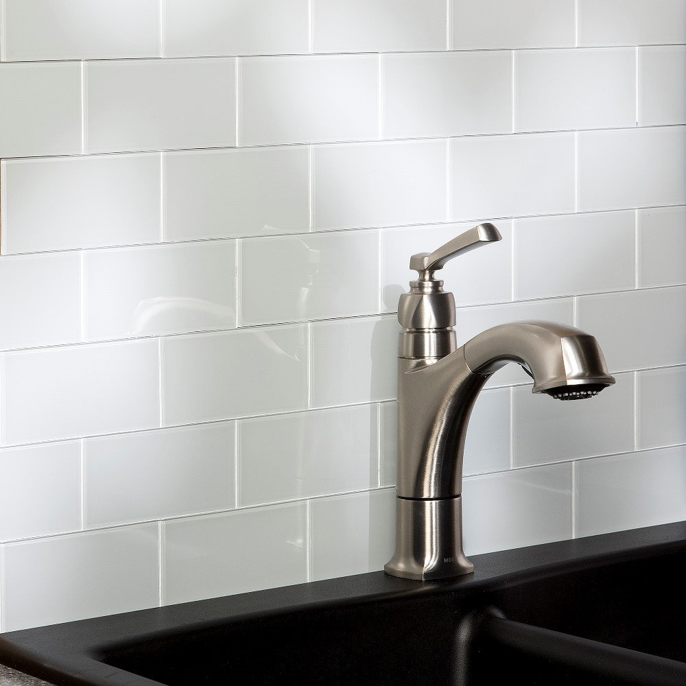 Aspect Peel and Stick 3in x 6 in Glass Tile 15 sq ft Backsplash Kit ... Aspect Peel and Stick 3in x 6 in Glass Tile 15 sq ft Backsplash Kit ...