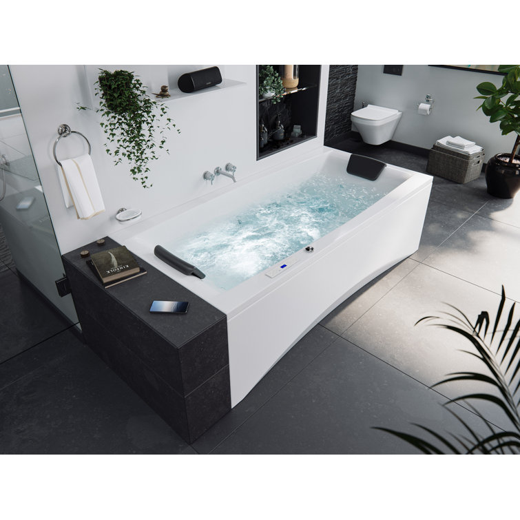 Belfry Bathroom Unity Premium 190cm x 90cm Shower Bath Whirlpool ...