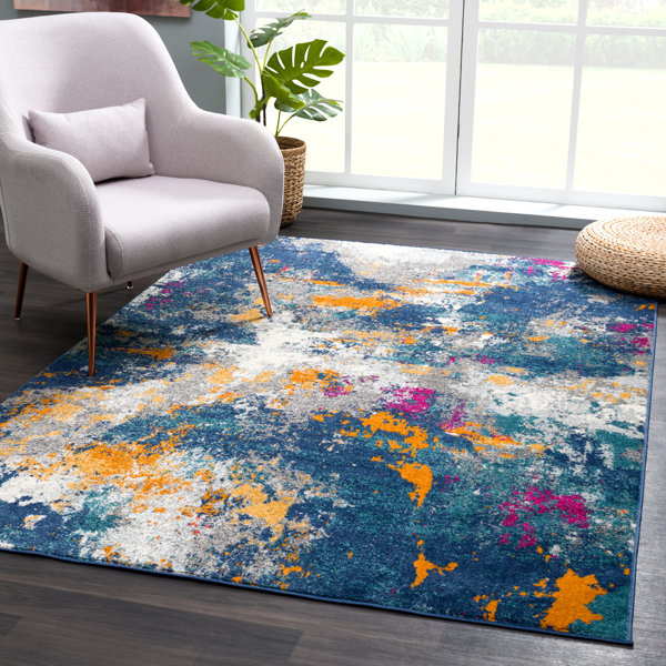 Paint-splatter-area-rug | Wayfair
