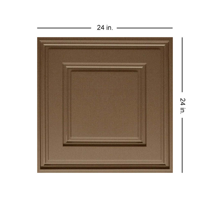 FromPlainToBeautifulInHours Raised Panel Coffer 2ft. x 2ft. Drop-In PVC ...
