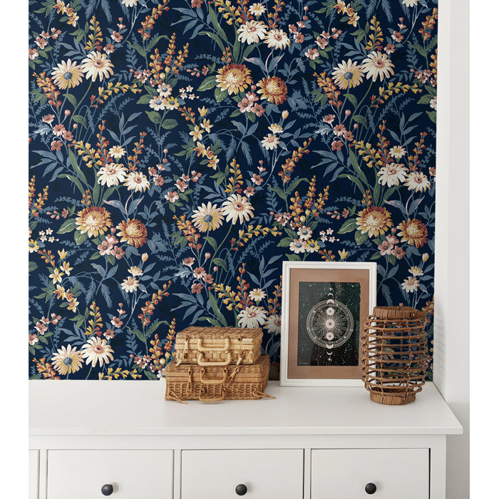 Red Barrel Studio® Yanci Peel & Stick Floral Wallpaper & Reviews | Wayfair