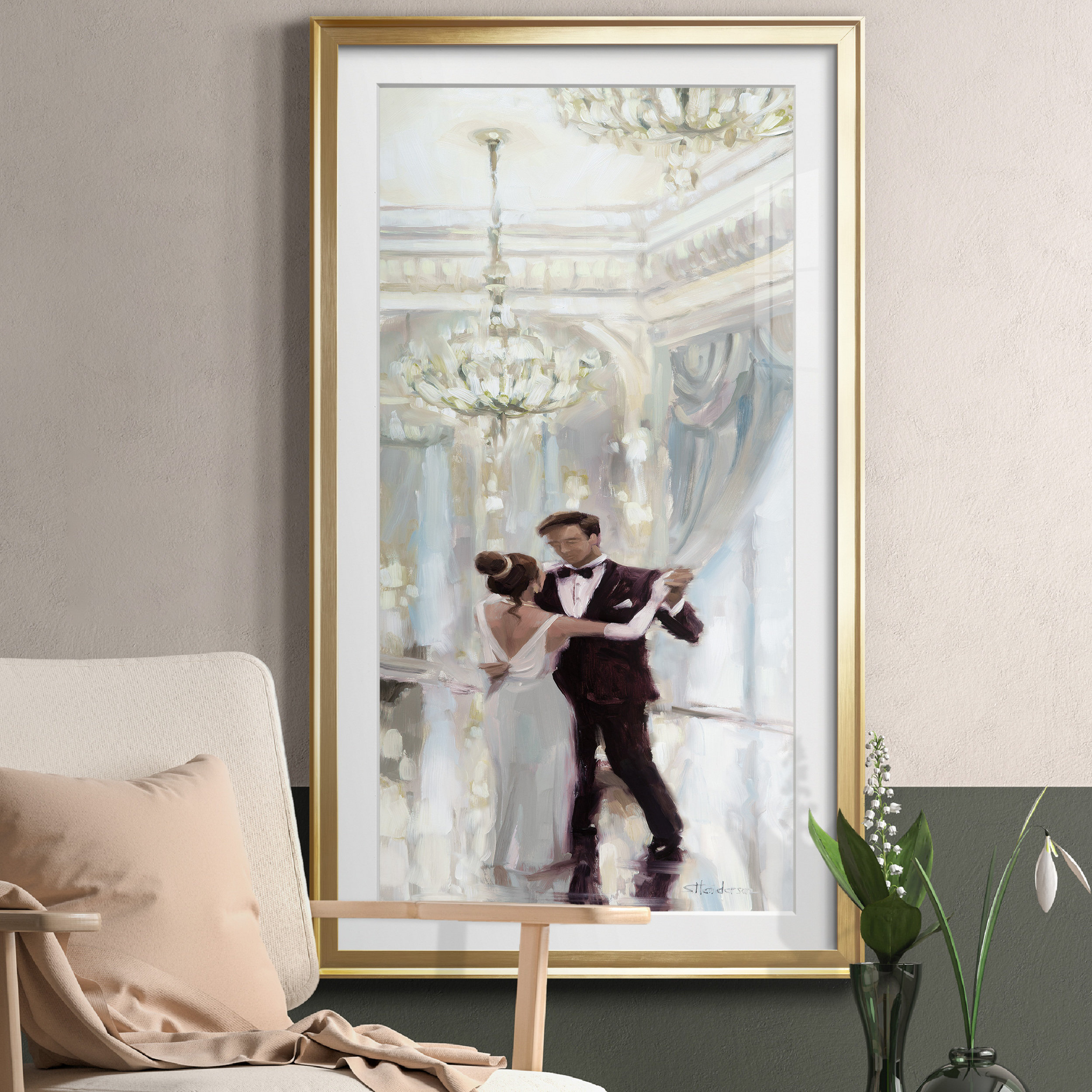 House of Hampton® Ballroom Dancing - Picture Frame Painting | Wayfair
