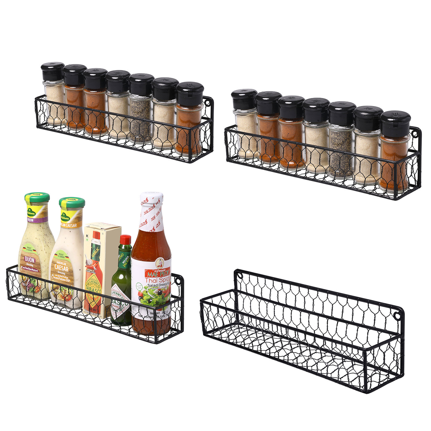 Prep & Savour 7 Jars Spice Rack | Wayfair