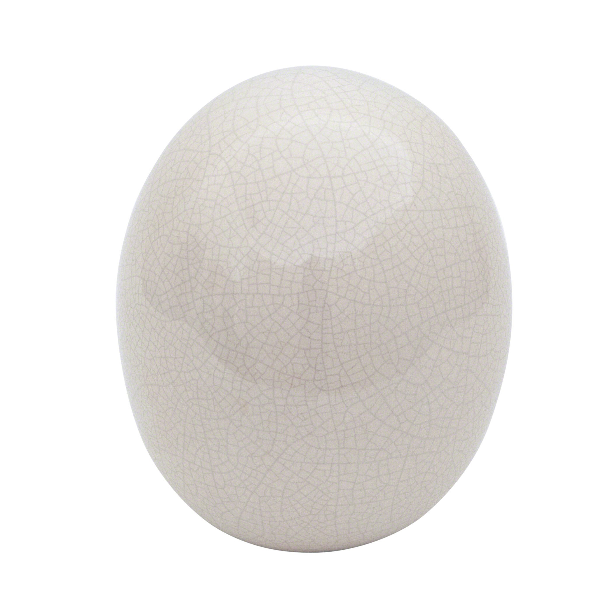 Global Views Ivory Crackle Egg | Wayfair