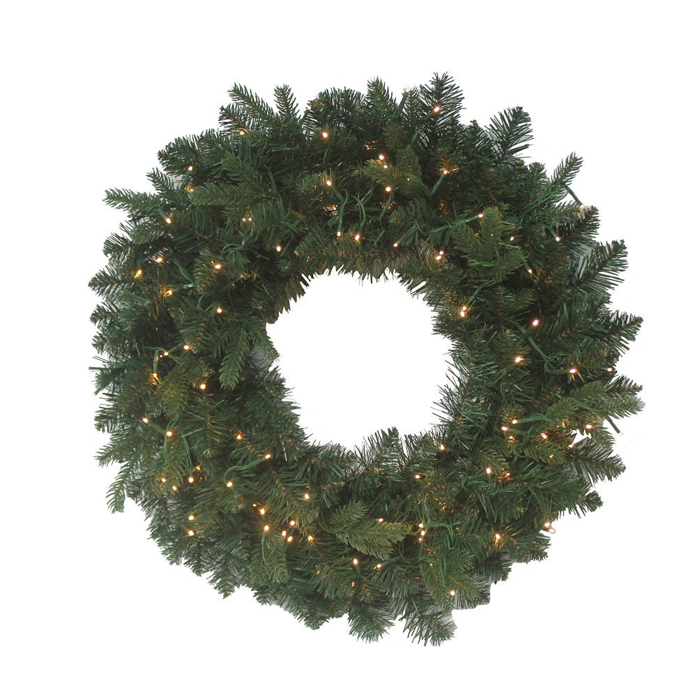 Kurt Adler Lighted PVC Wreath | Wayfair