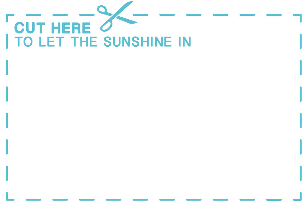 The Decal Guru Cut Here Wall Decal | Wayfair