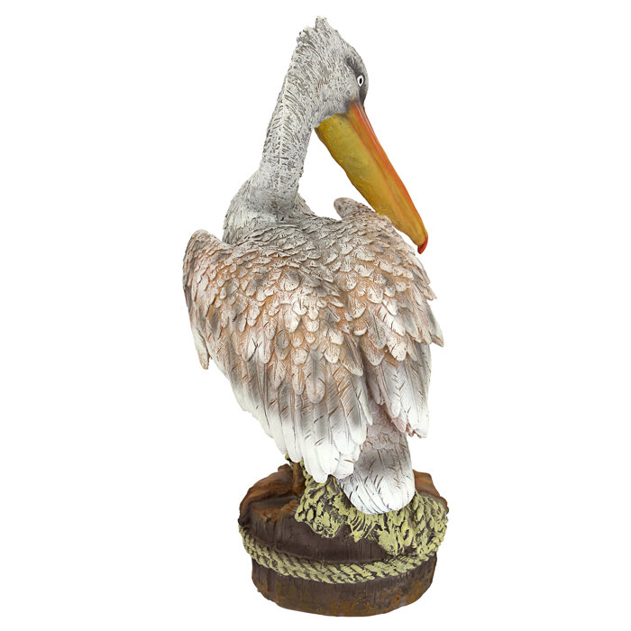 Design Toscano Ocean Side Pier 51 Pelican Statue & Reviews | Wayfair