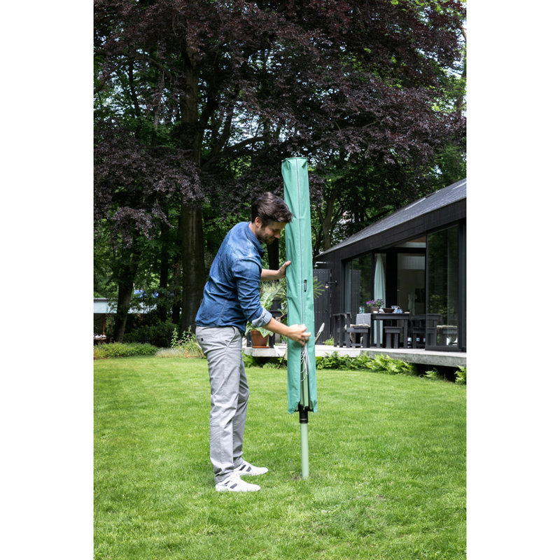 Brabantia Lift-O-Matic Outdoor Clothesline (164 ft) with Ground Spike ...