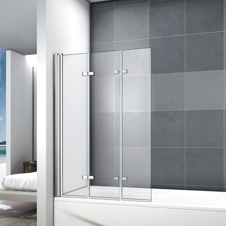 Belfry Bathroom Lindo Straight Aluminium Bath Screen | Wayfair.co.uk
