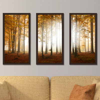 PicturePerfectInternational Fall - 3 Piece Picture Frame Photograph ...