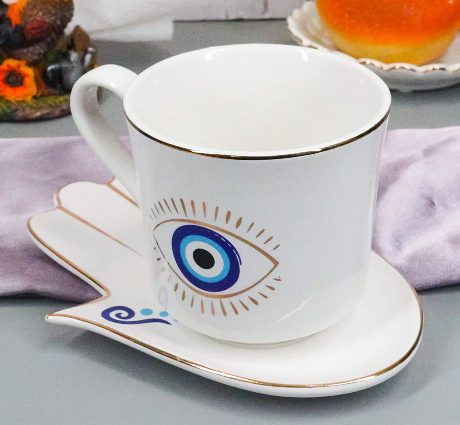 Bungalow Rose Wicca Occult Evil Eye of Providence with Hamsa Chirology ...
