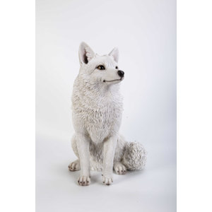 Hi-Line Gift Ltd. Snow Fox Statue & Reviews | Wayfair