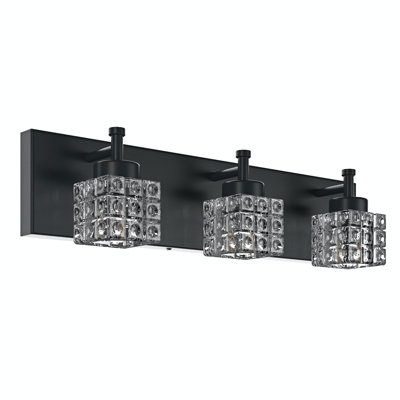 Mercer41 Derquan 3-Light Modern Square Glass Light Shade Dimmable ...
