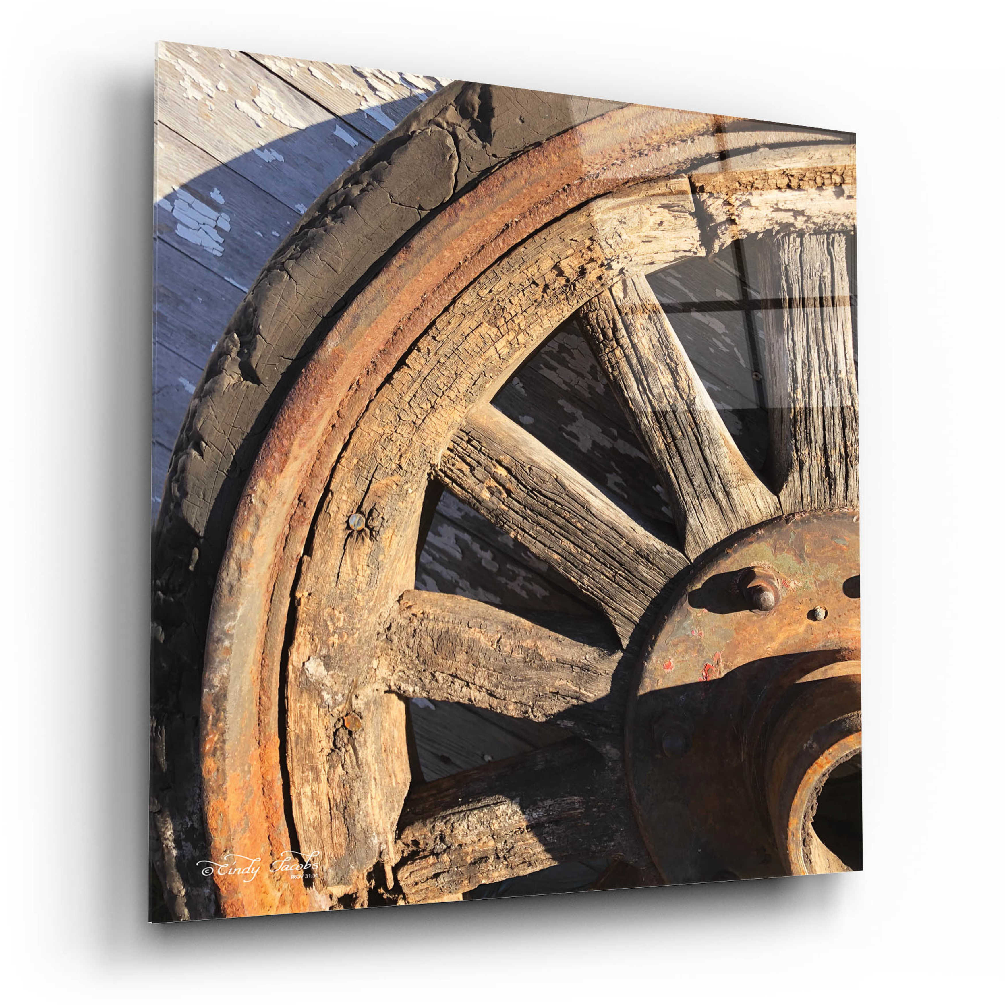 Ebern Designs Old Wheel I by Cindy Jacobs - on | Wayfair