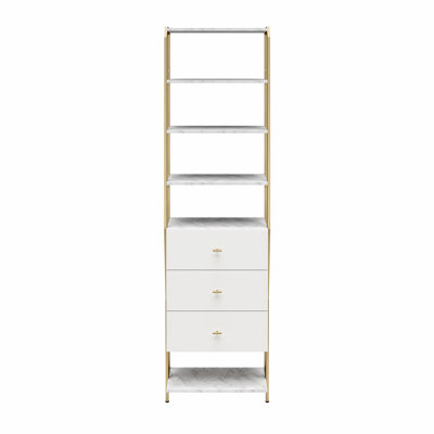 CosmoLiving by Cosmopolitan Gwyneth 4 Piece Walk In Closet System ...