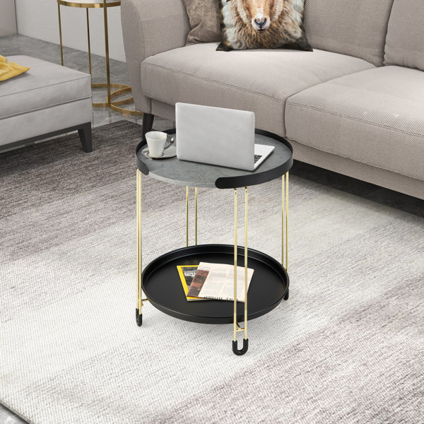 20cm Wide Side Table Chrome | Wayfair.co.uk
