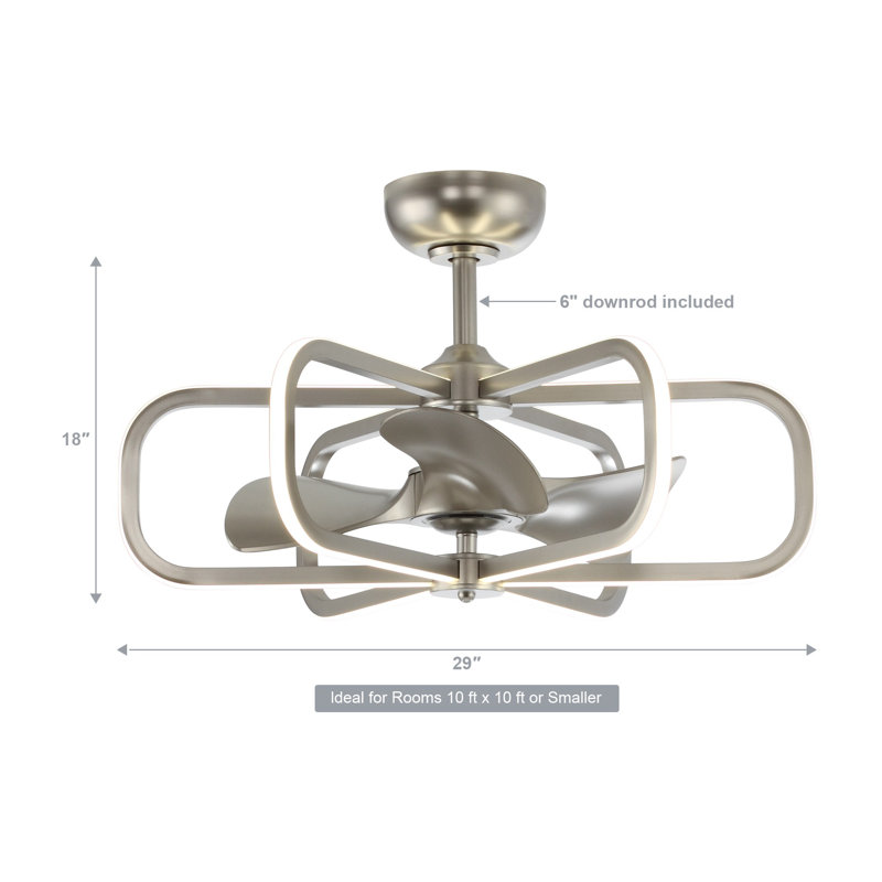 Steelside™ Michaela 30'' Ceiling Fan with LED Lights & Reviews | Wayfair