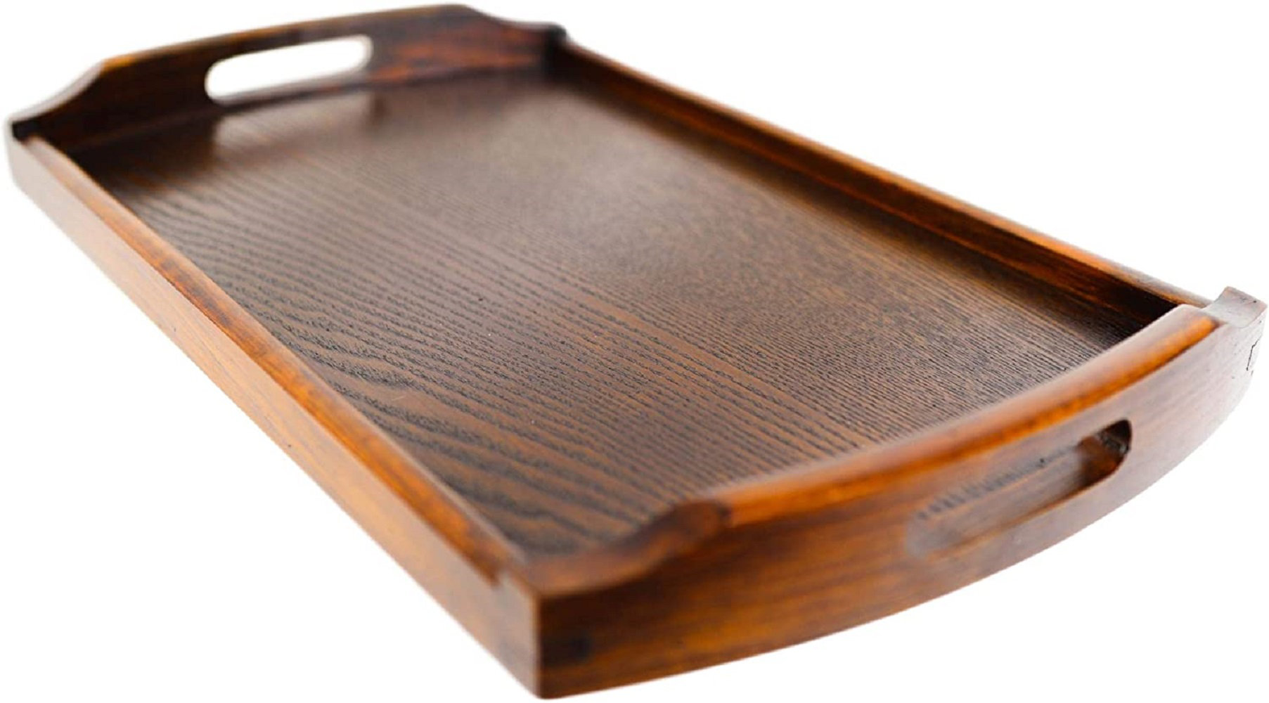 Millwood Pines Azcuy Rectangular Wood Tray | Wayfair