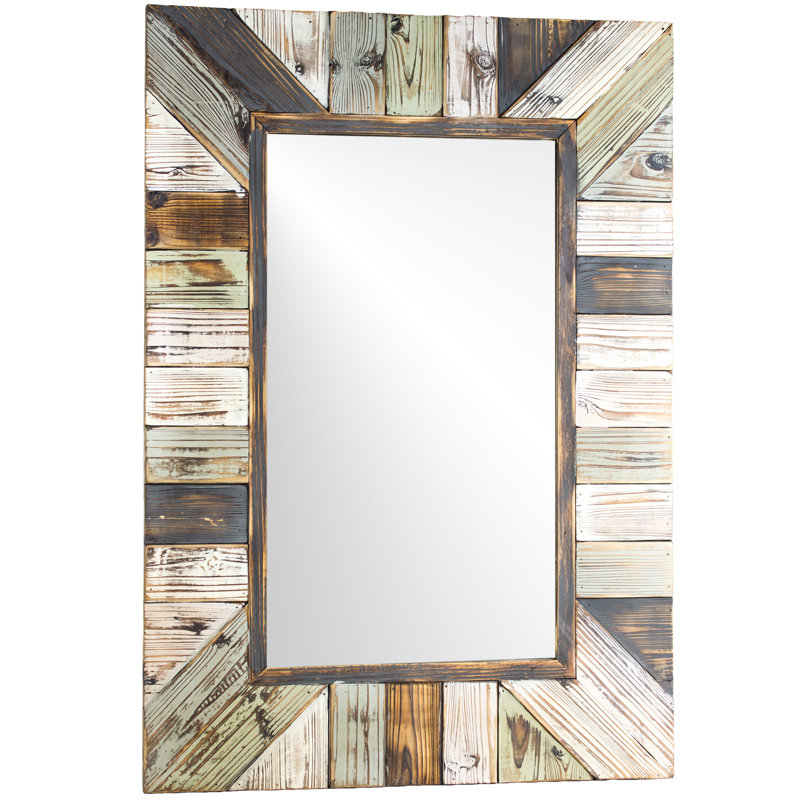 Union Rustic Whitlock Rectangle Wood Wall Mirror & Reviews | Wayfair