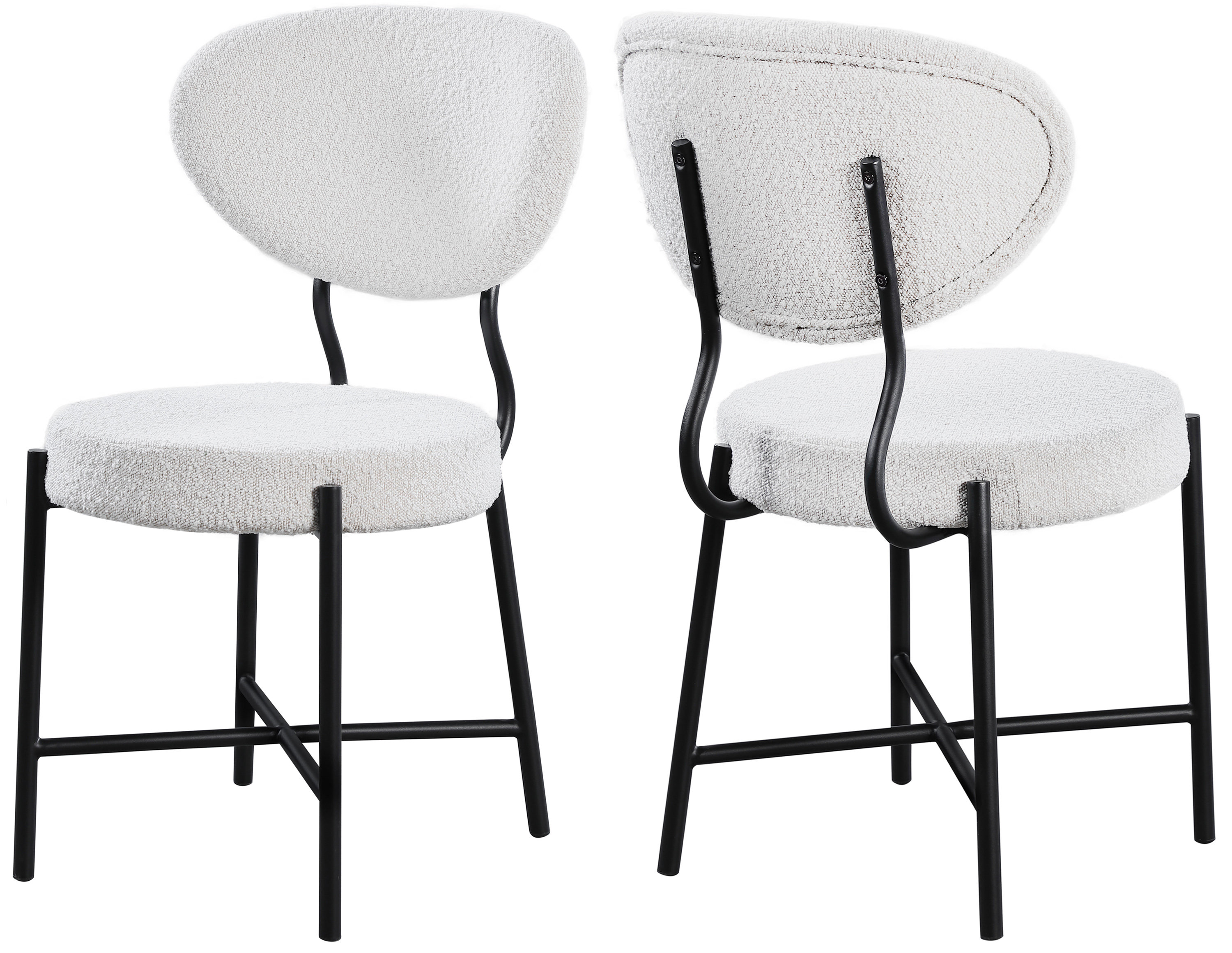 Latitude Run® Boucle Upholstered Side Chair | Wayfair
