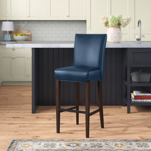 Wayfair | Blue Leather Bar Stools & Counter Stools You'll Love in 2022
