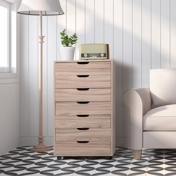 Zipcode Design™ Englert 7-Drawer Mobile Vertical Filing Cabinet | Wayfair