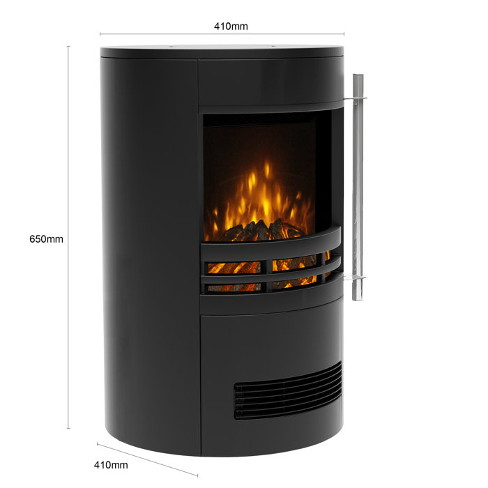 Flare Tunstall Freestanding Electric Cylinder Stove | Wayfair.co.uk