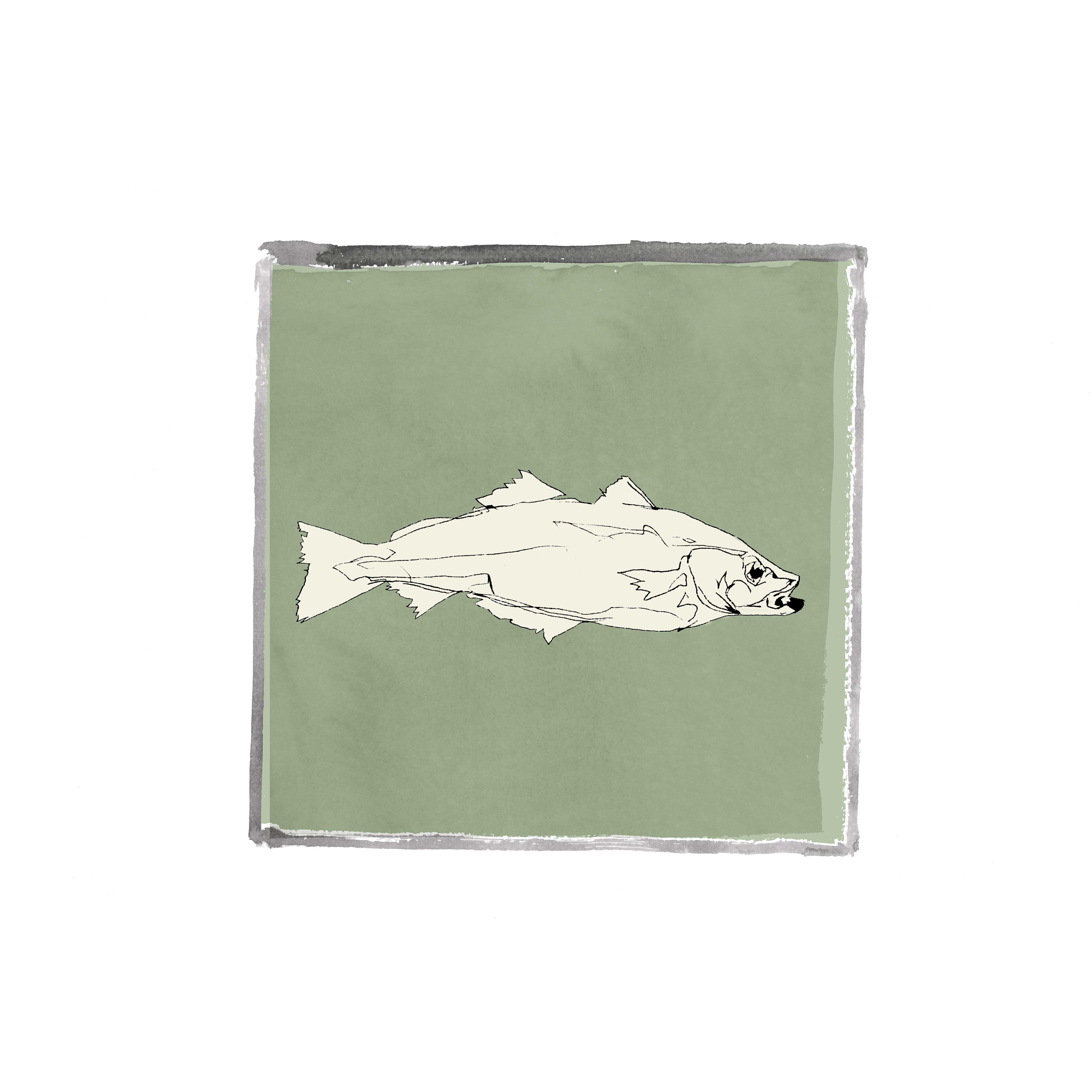 Rosecliff Heights Block Print Fish VI On Canvas by Cartissi Print | Wayfair