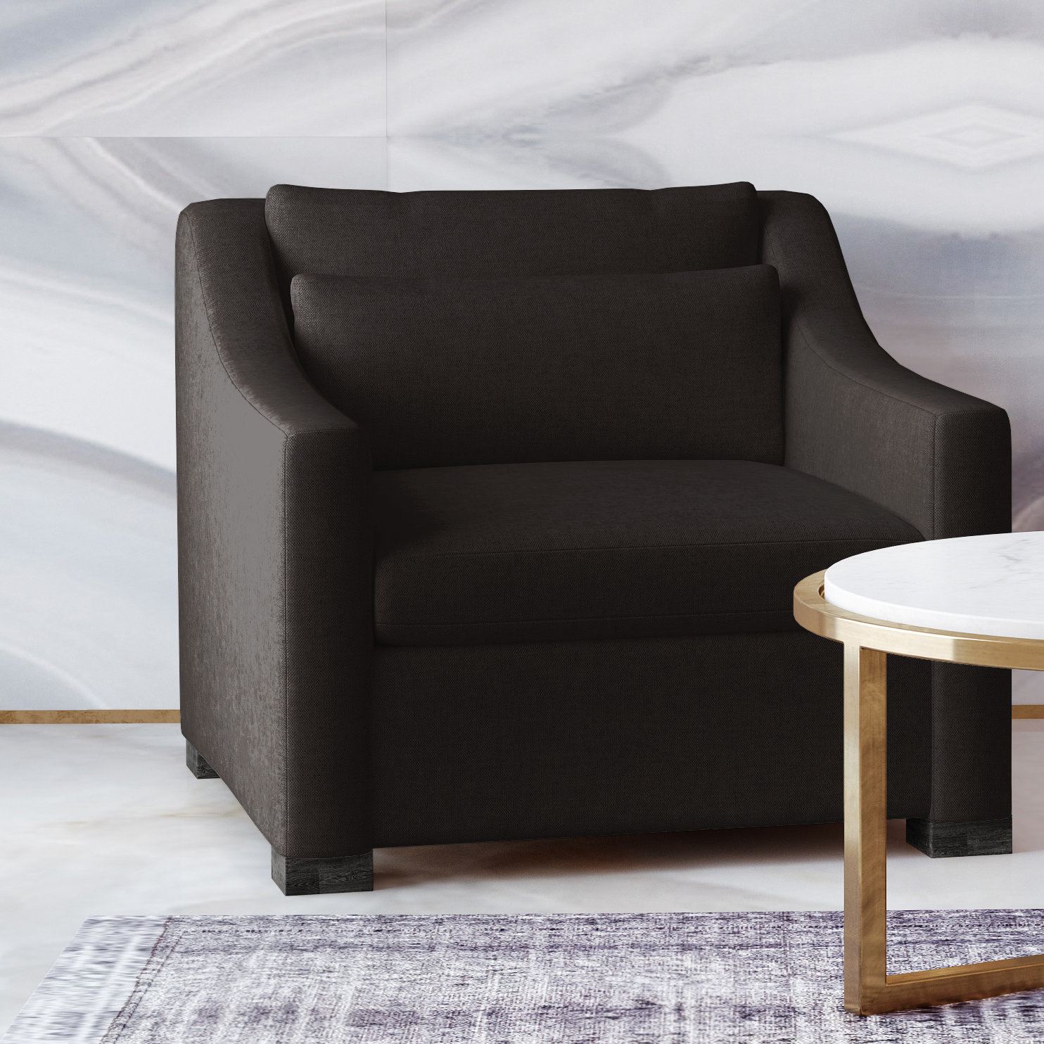 Tandem Arbor Crosby Slope Arm Chair | Wayfair