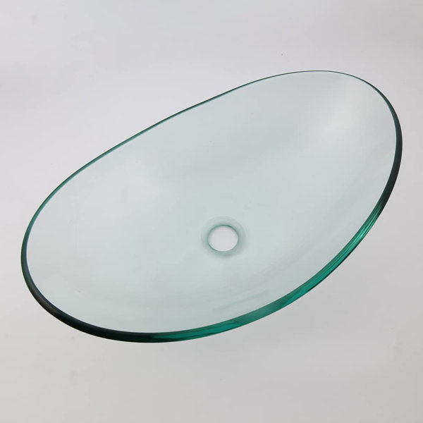 DeerValley Glass Oval Vessel Bathroom Sink - Wayfair Canada