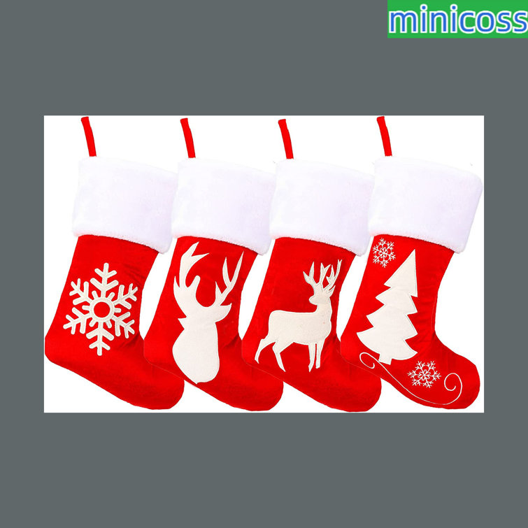 The Holiday Aisle® 4 Piece Christmas Stocking Set | Wayfair