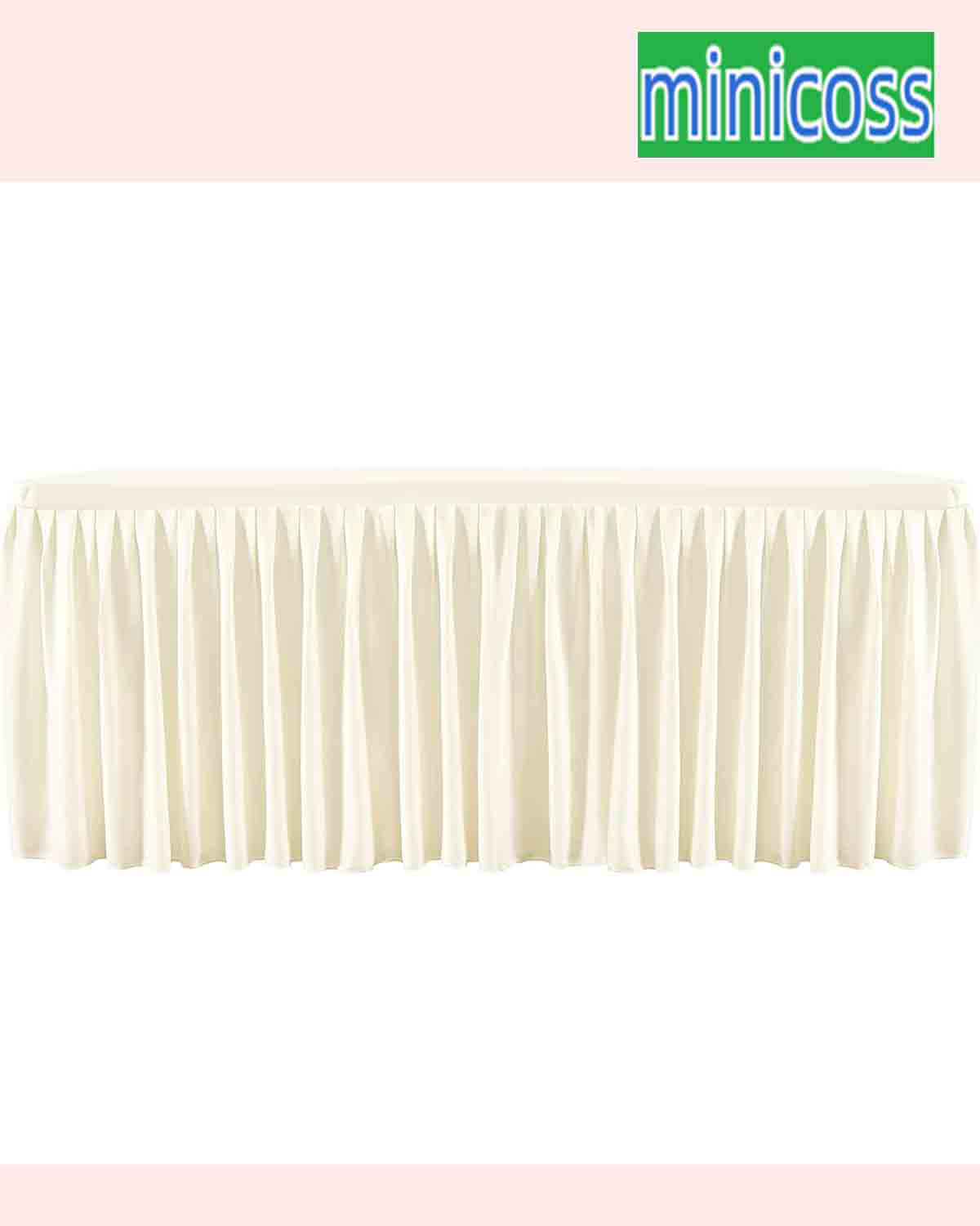 Hokku Designs Kristina Rectangular Polyester Table Skirt | Wayfair